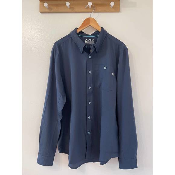 Avid | Shirts | New Avid Cabo Long Sleeve In Navy | Poshmark